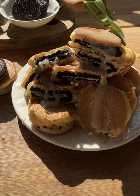 Fluffy and easy Oreo stuffed pancakes recipe — ARCHER'S FOOD